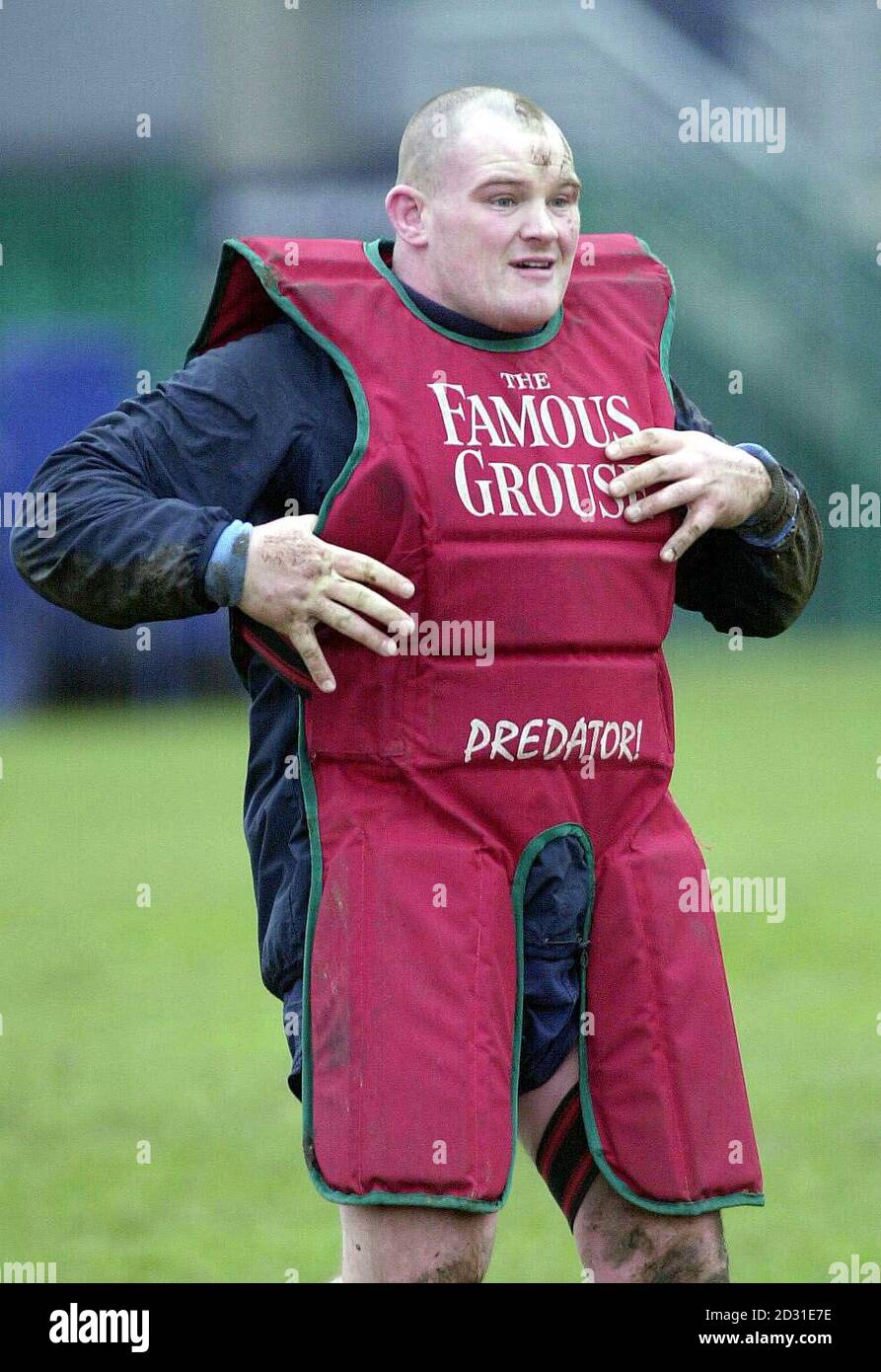 Scotland rugby union player gordon mcilwham trains squad murrayfield hi ...