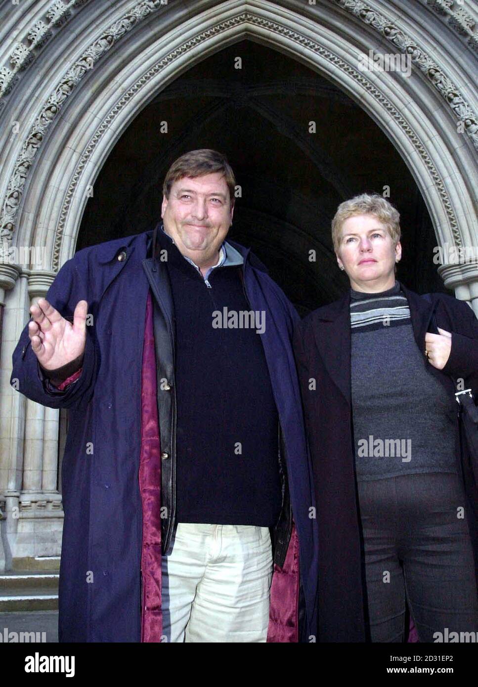 Trafalgar Square pigeon feed vendor Bernard Rayner and his wife Paula ...