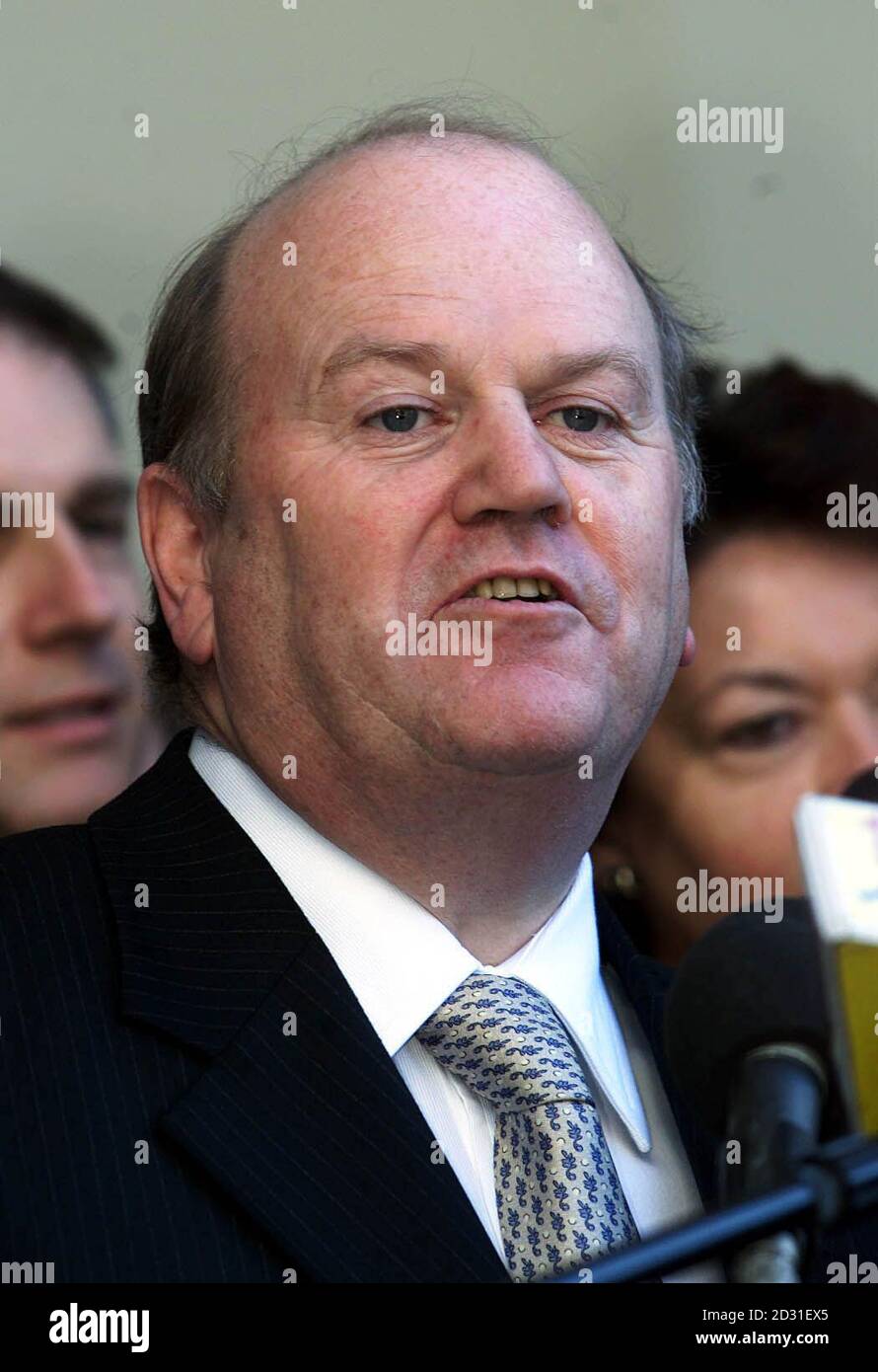 Michael noonan celebrates at leinster house hi-res stock photography ...