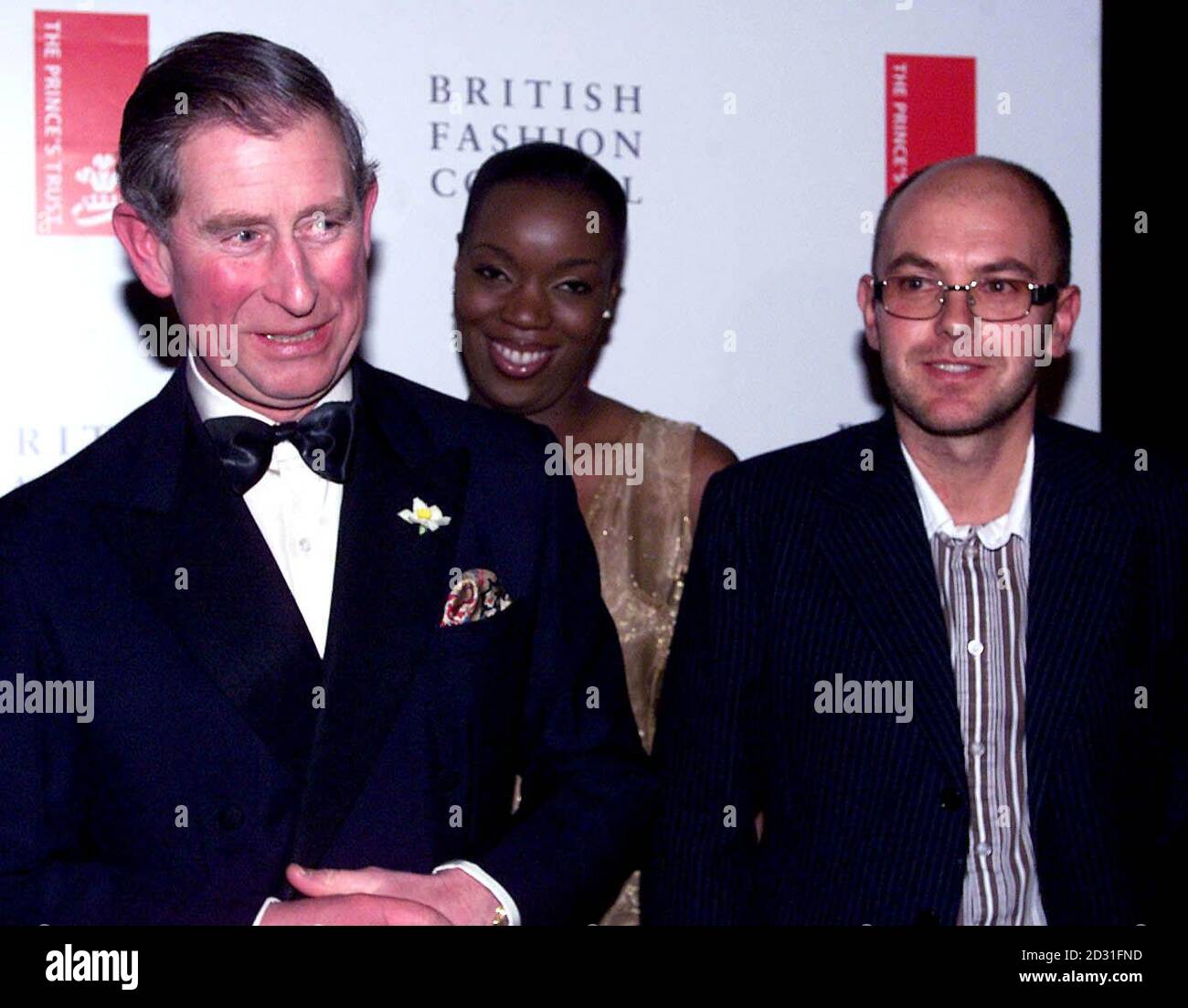 The Prince of Wales talks to designer Wayne Hemingway (right) while ...