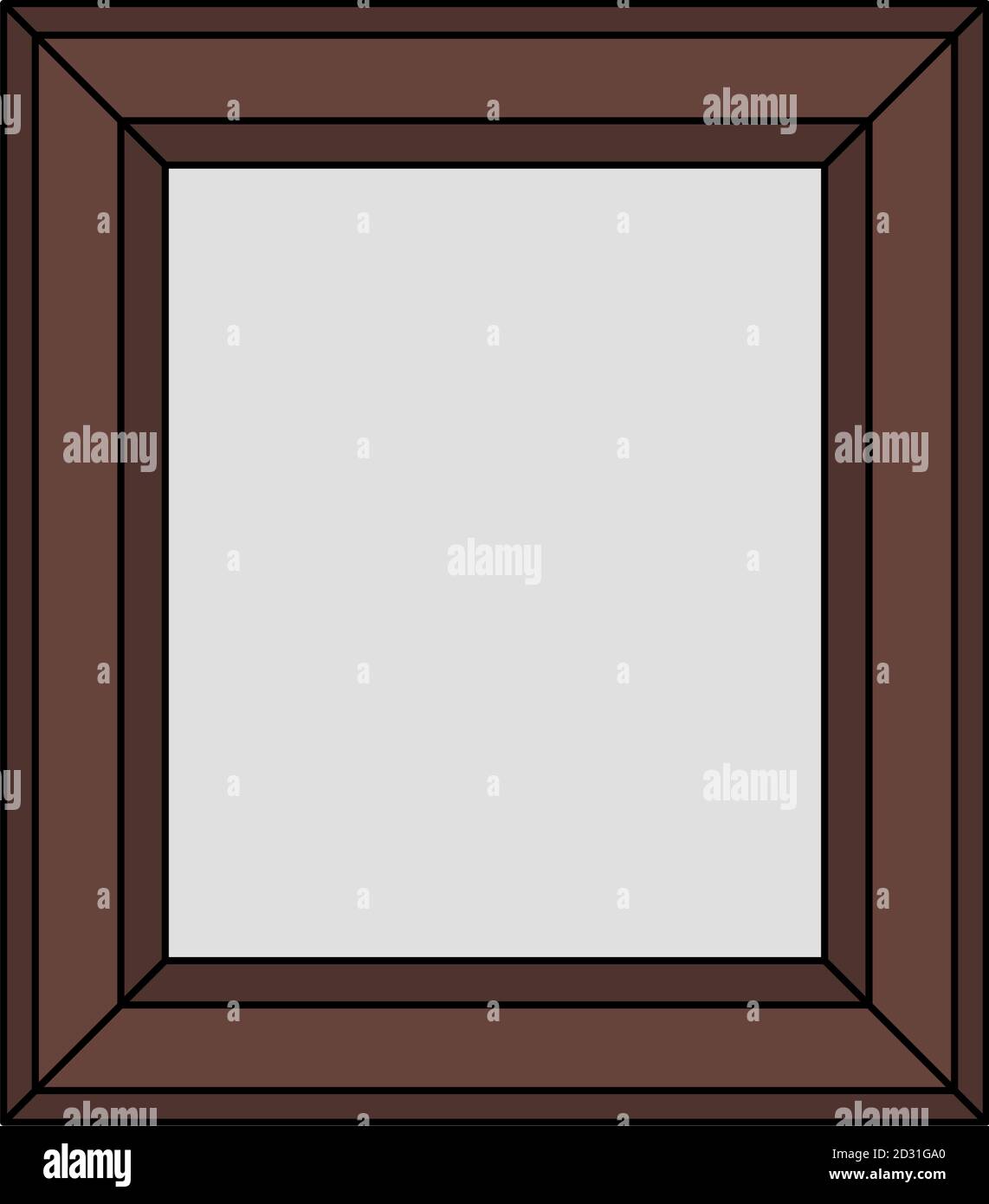 Picture Frame Icon. Editable Outline With Color Fill Design. Vector ...