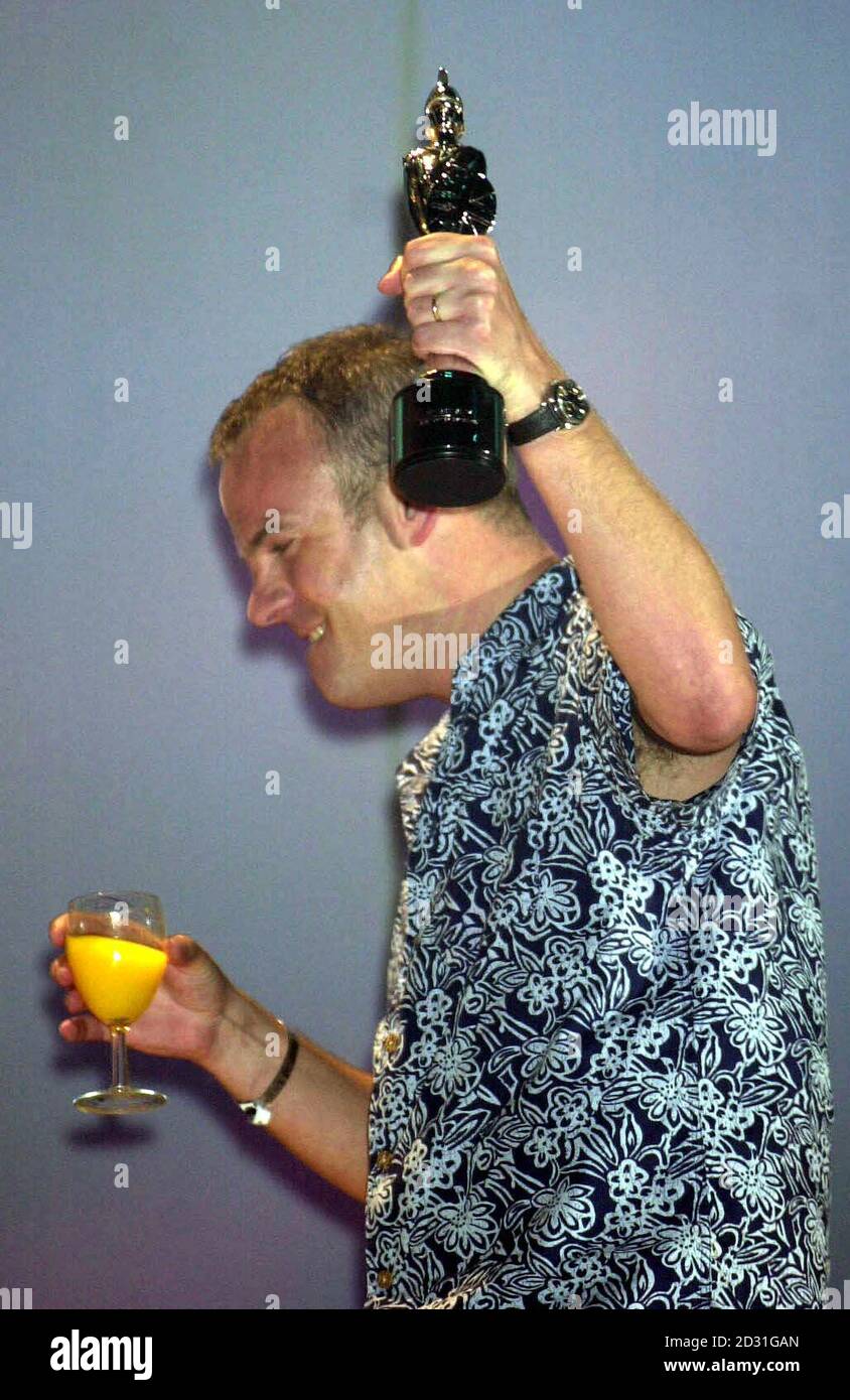 DJ Norman Cook AKA Fatboy Slim with the Best British Dance Act award ...