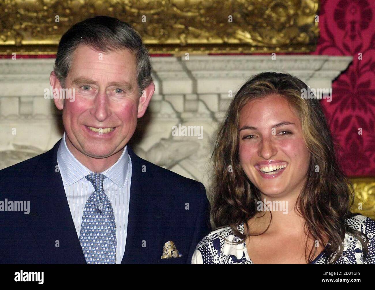 The Prince of Wales with actress Louiza Patikas (who plays Helen Archer ...