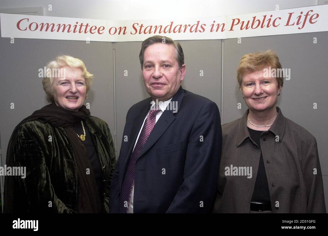 Sir Nigel Wicks (centre), a former adviser to Baroness Thatcher, in ...