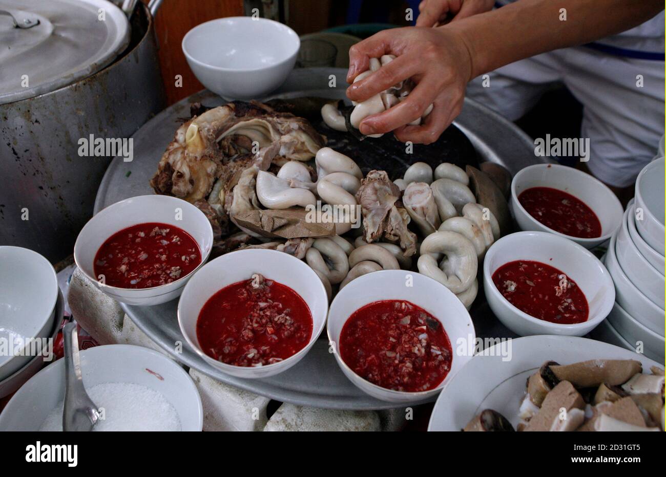 Raw pig’s blood hi-res stock photography and images - Alamy