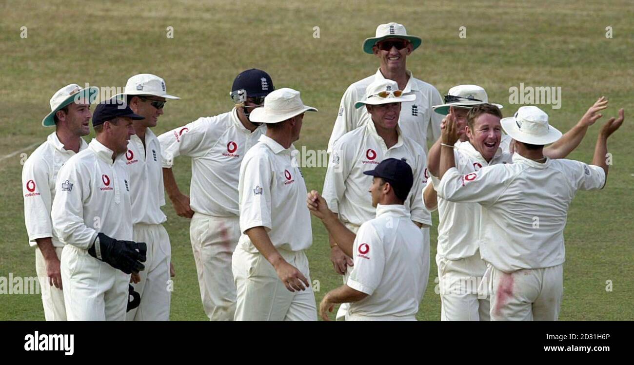 Sport cricket celebrating robert croft hi-res stock photography and ...