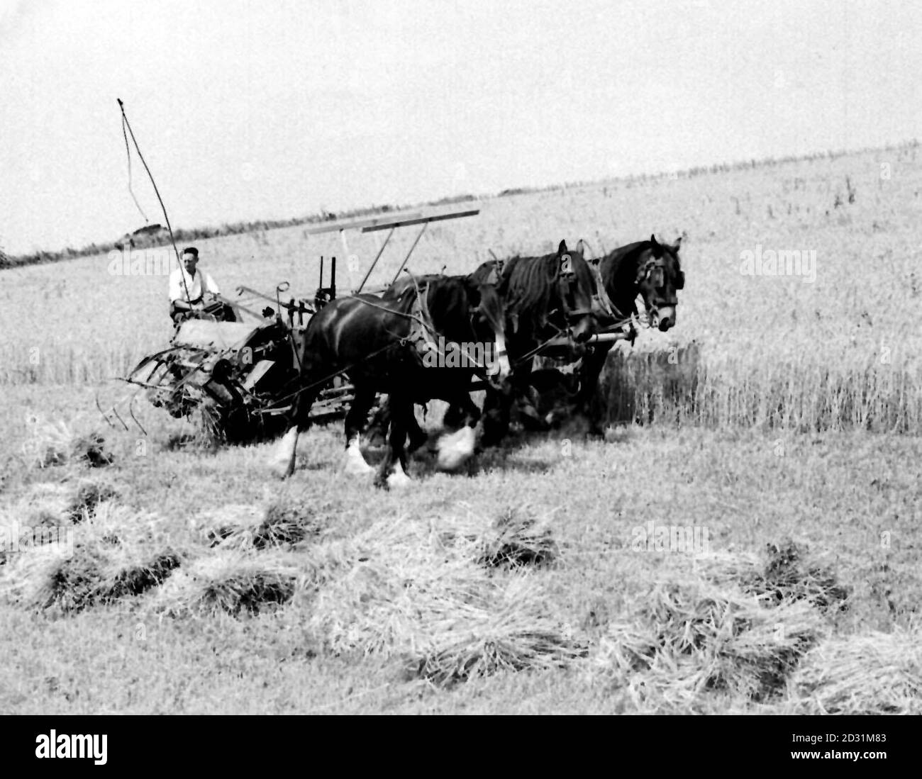 Harvest binder Black and White Stock Photos & Images - Alamy