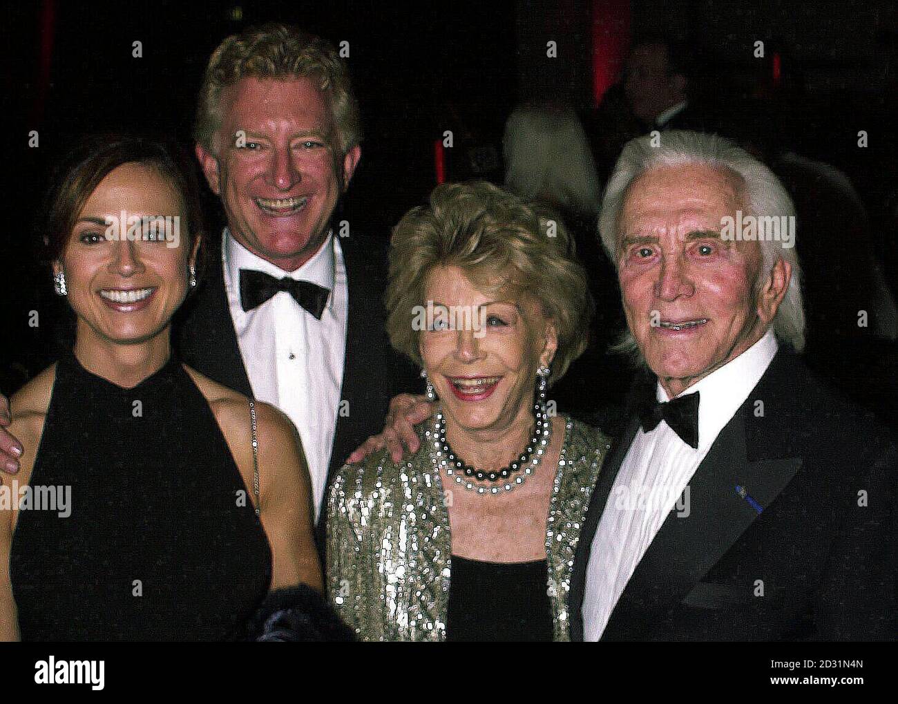 Actor Kirk Douglas And His Son Peter Douglas Attend The