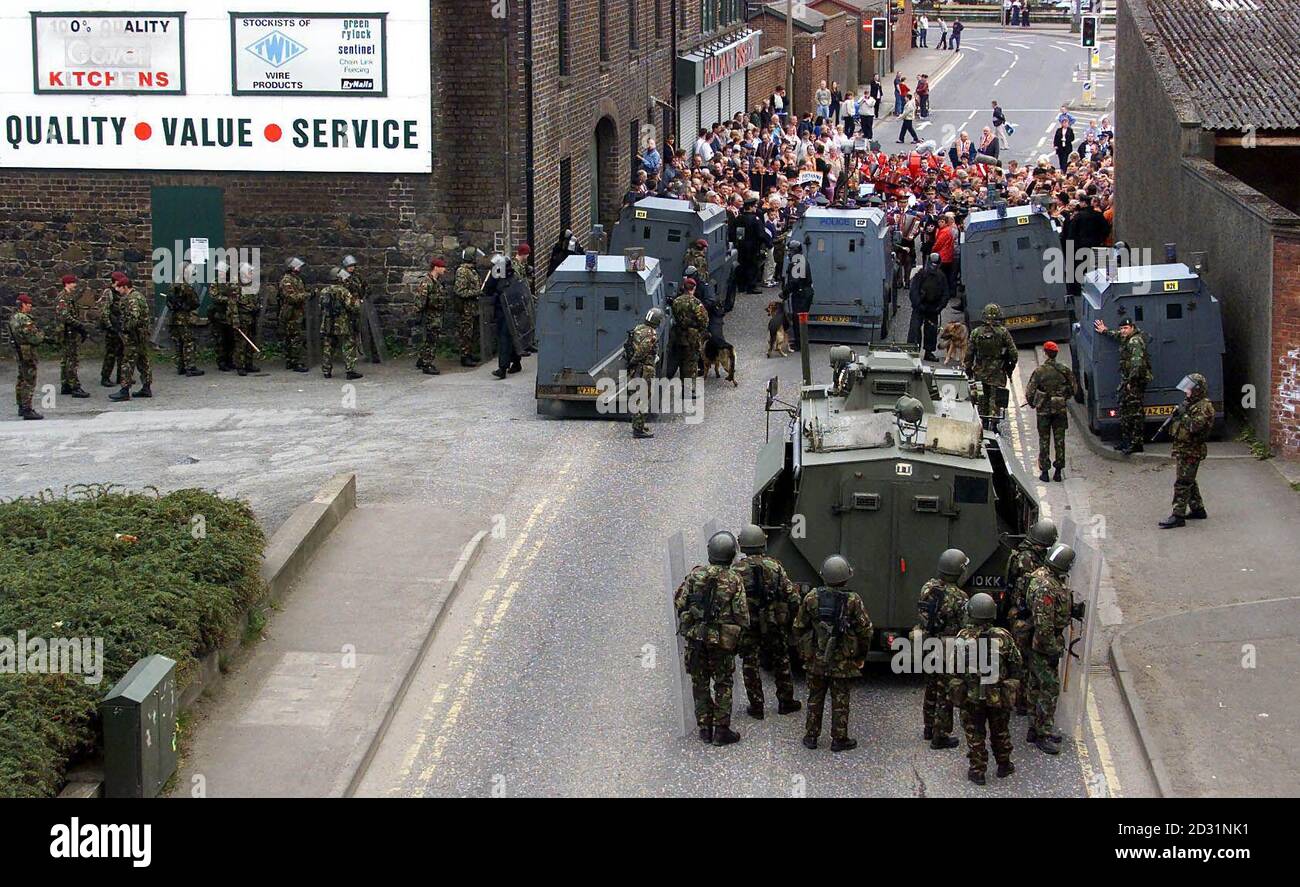 Garvaghy road in portadown hi-res stock photography and images - Alamy