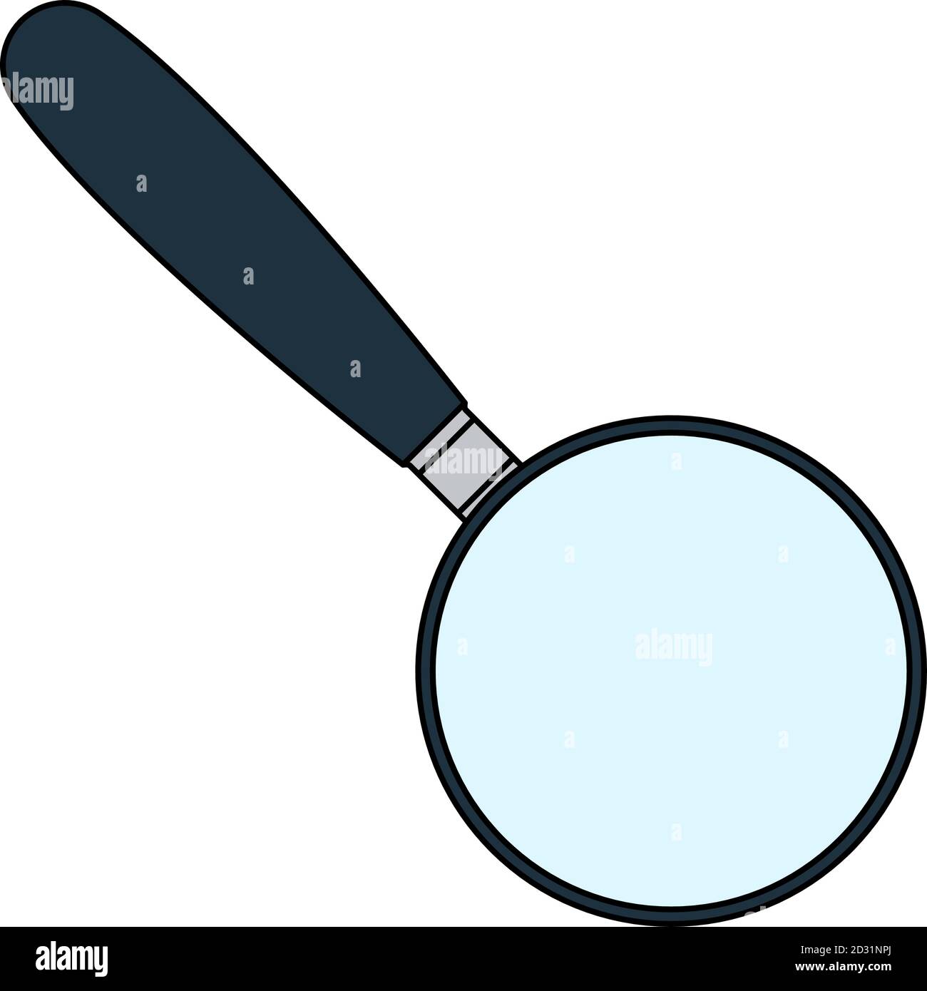 Magnifying Glass Icon. Editable Outline With Color Fill Design. Vector ...