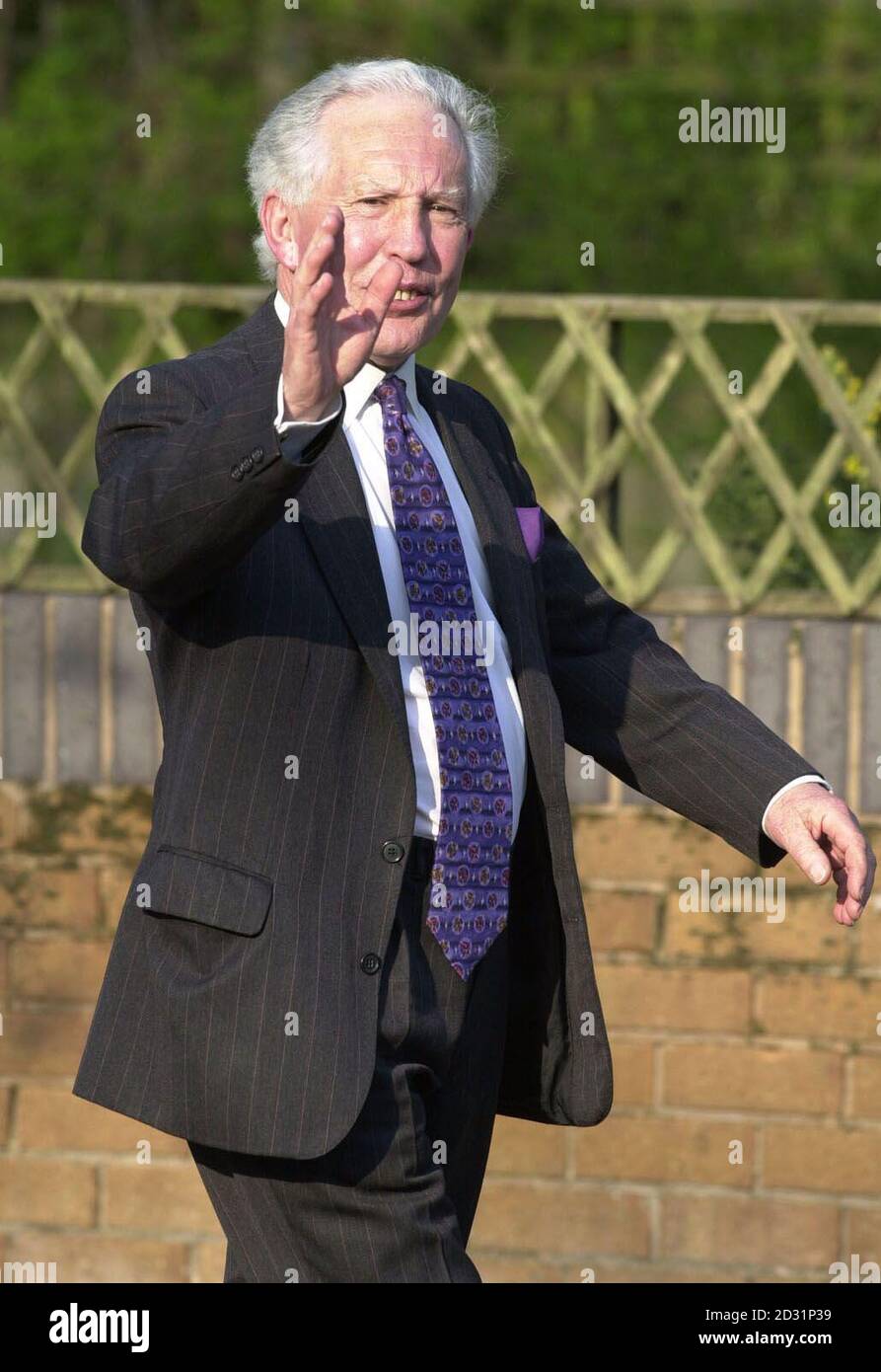Judge John Hopkin outside his home. Judge Hopkin was attacked by a man ...