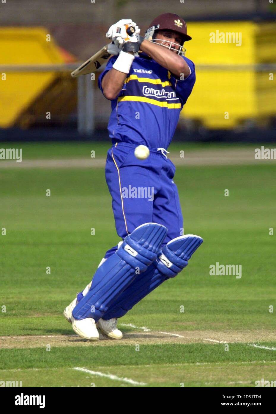 Surrey's Mark Ramprakash hits a four against Northamptonshire during ...