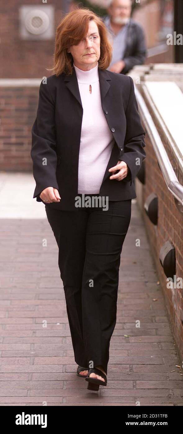 Lesley Bee arrives at Portsmouth Coroner's Court today Tuesday 5th June ...