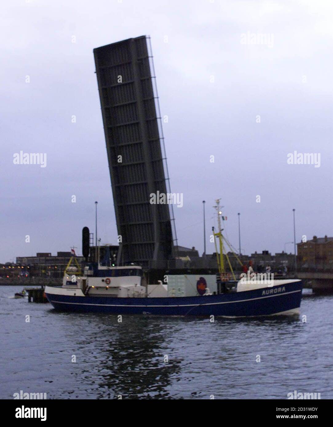 The "Aurora", the Dutch medical ship sails under the River Liffey's ...