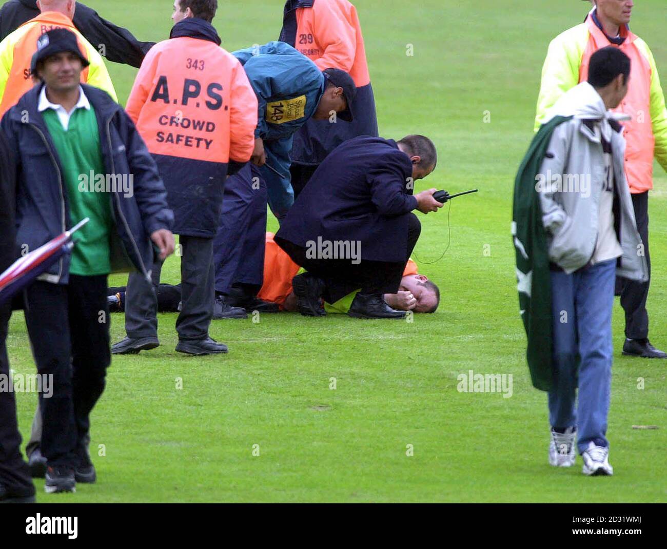 Pitch invasion stopped england hi-res stock photography and images - Alamy