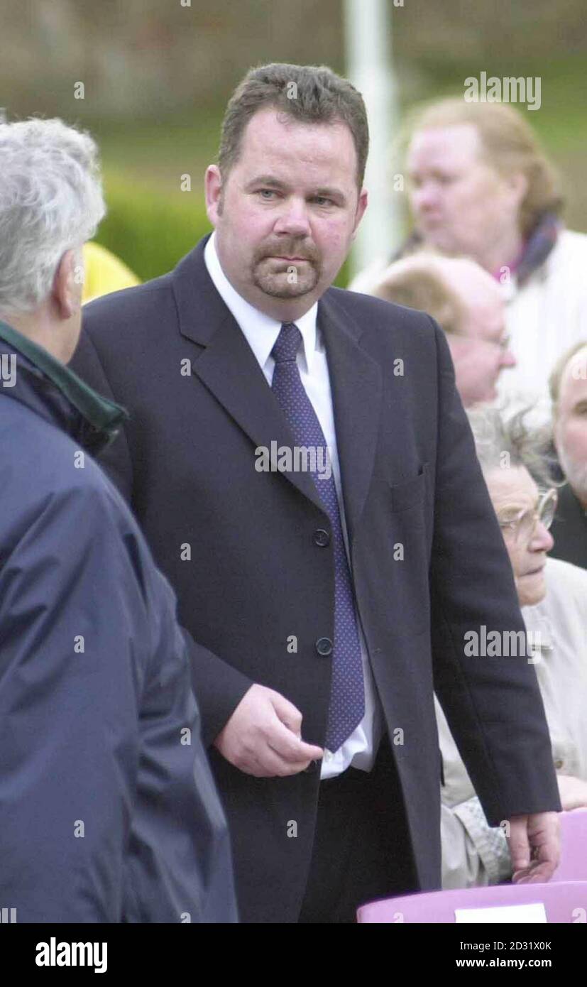 Frank Ray MP arrives at the Celtic Cross Memorial for those who died in ...