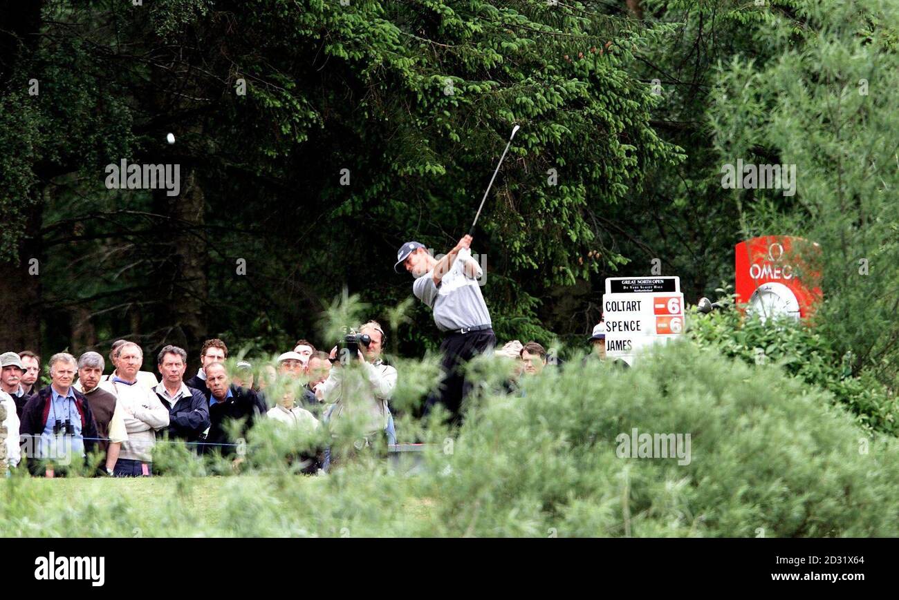 Andrew Coltart in action as he goes six under, one shot behind the ...