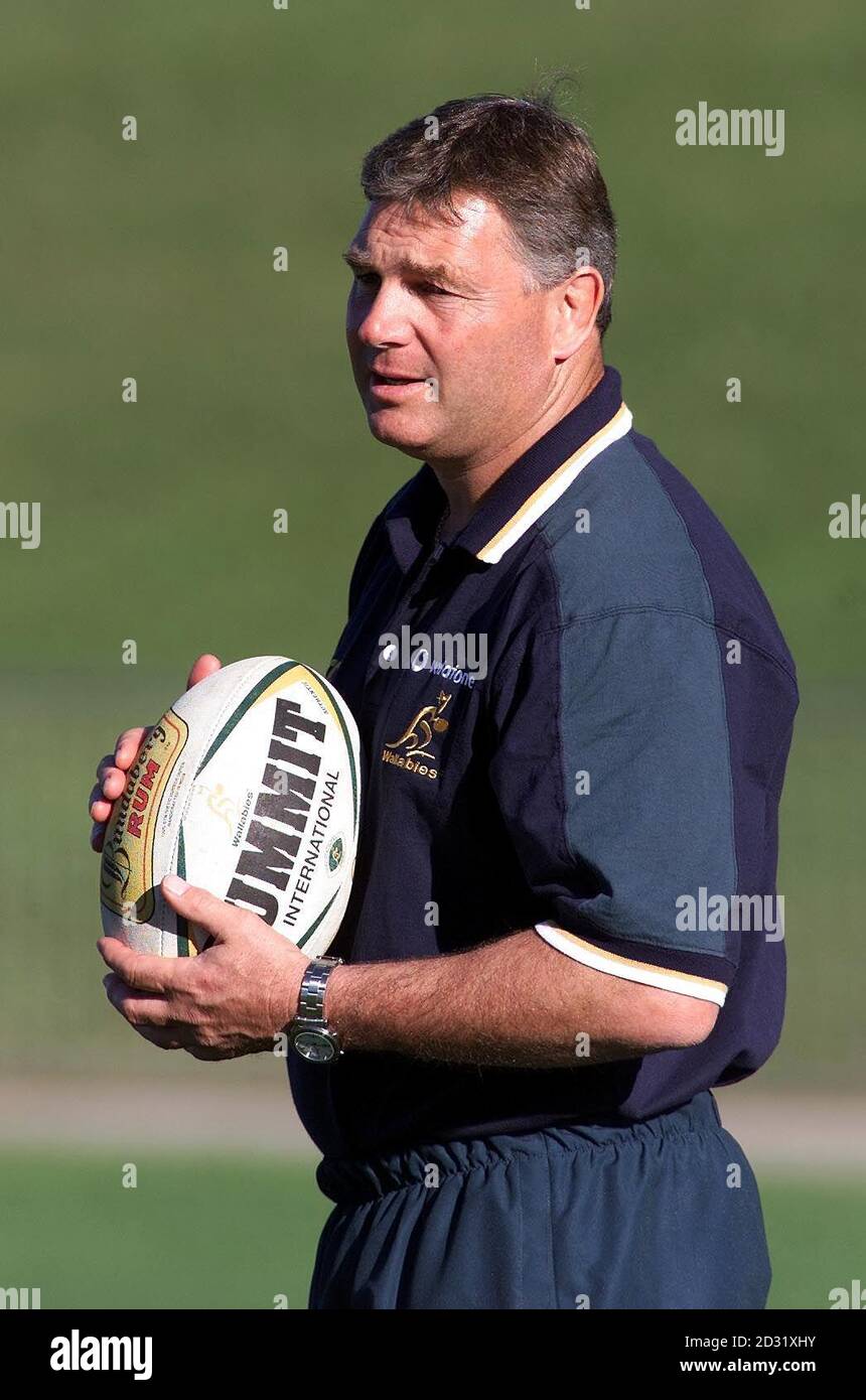 Australias head coach rod macqueen poses photographers coffs harbour hi ...