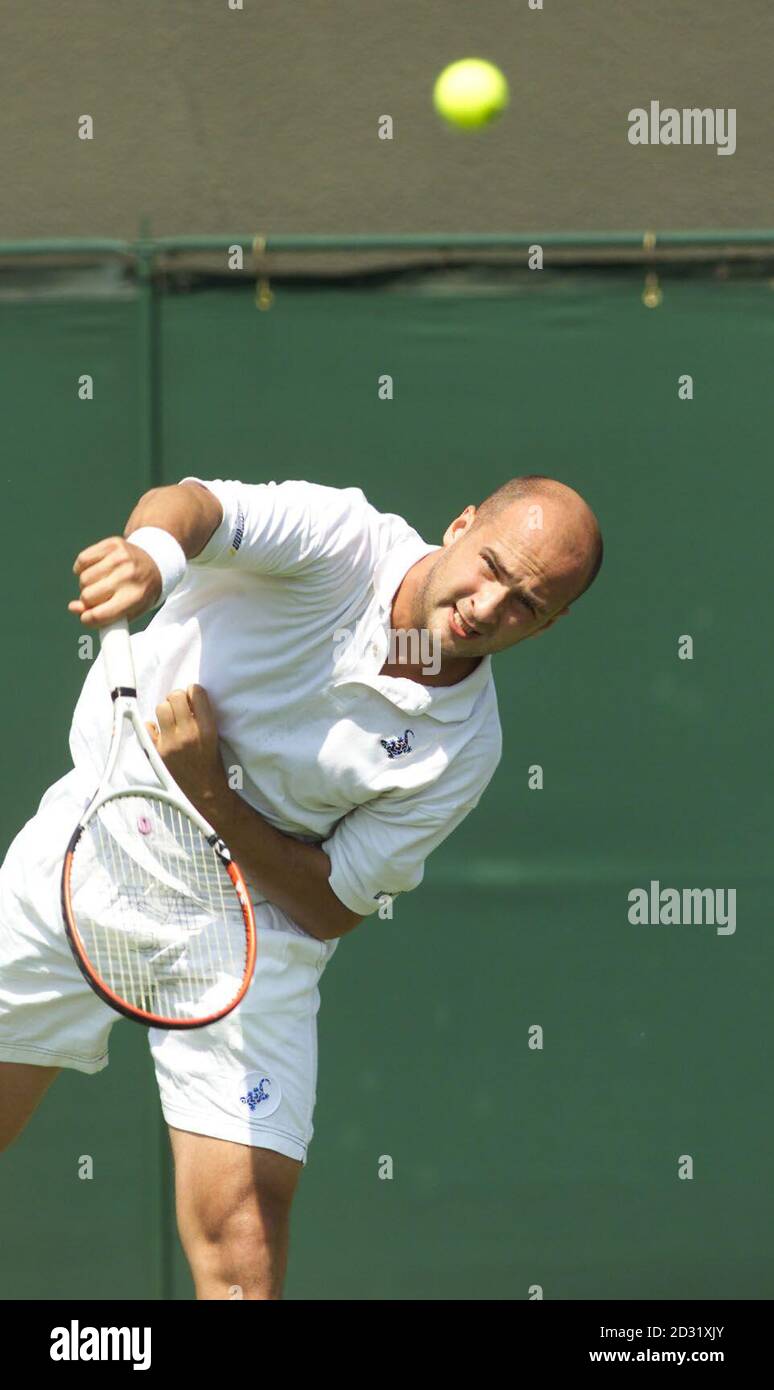 NO COMMERCIAL USE: Ukraine's Andrei Medvedev returns to Great Britain's ...