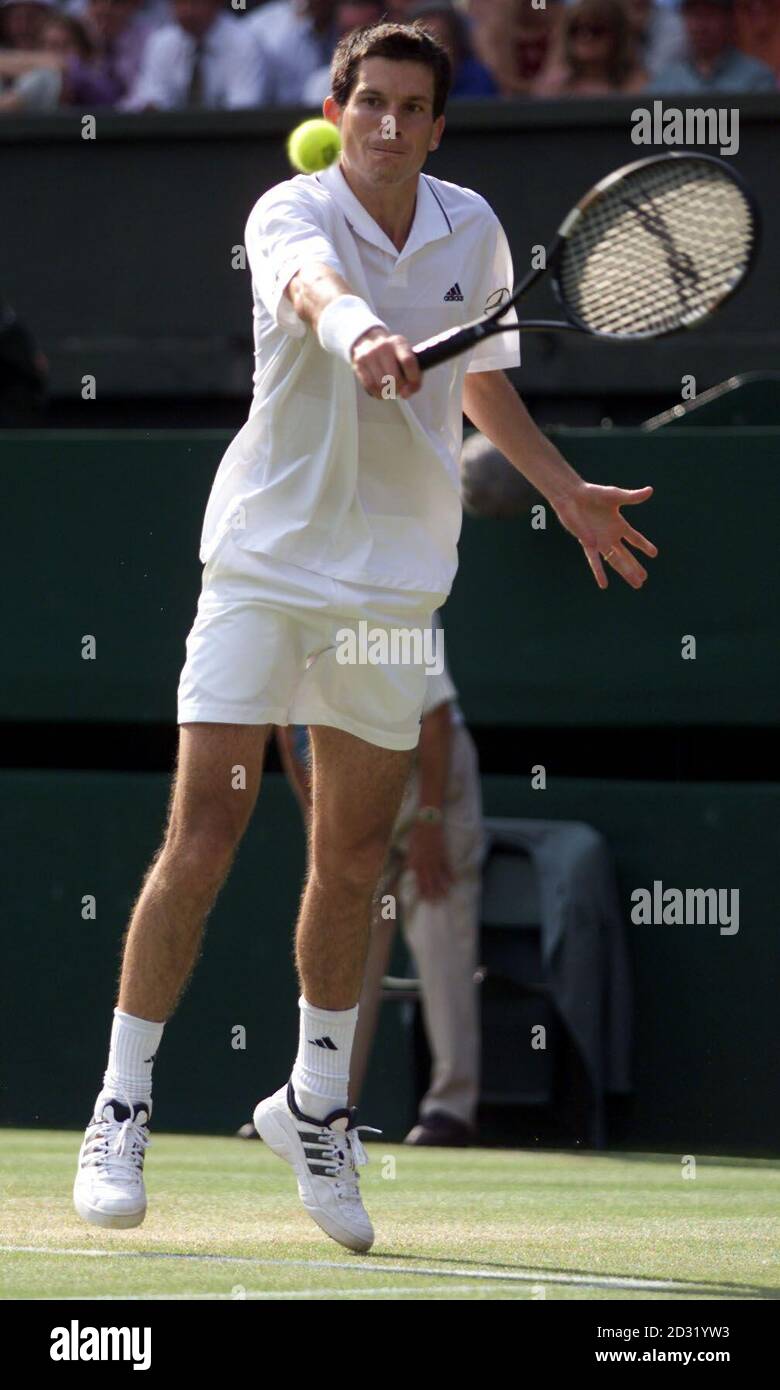 Great Britain's Tim Henman in action against America's Todd Martin ...