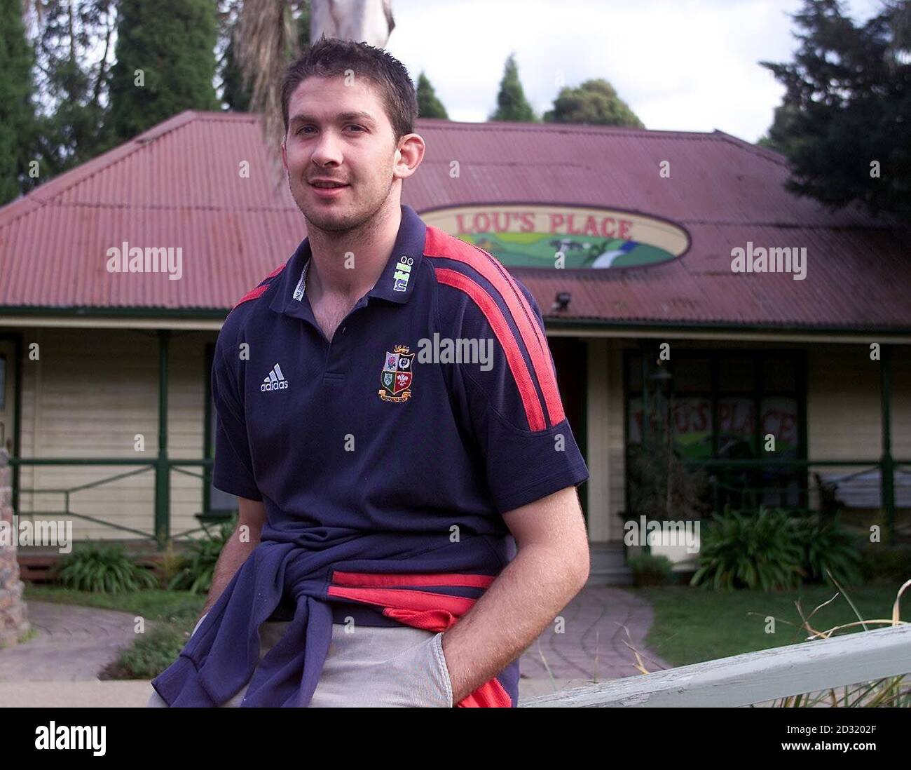 Irish lions player scott murray on neighbours television set hi-res ...