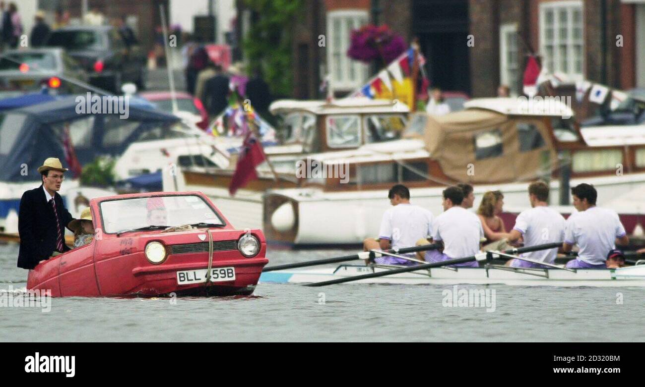 Rowing enthusiast's get a different view of the racing event at Henley ...