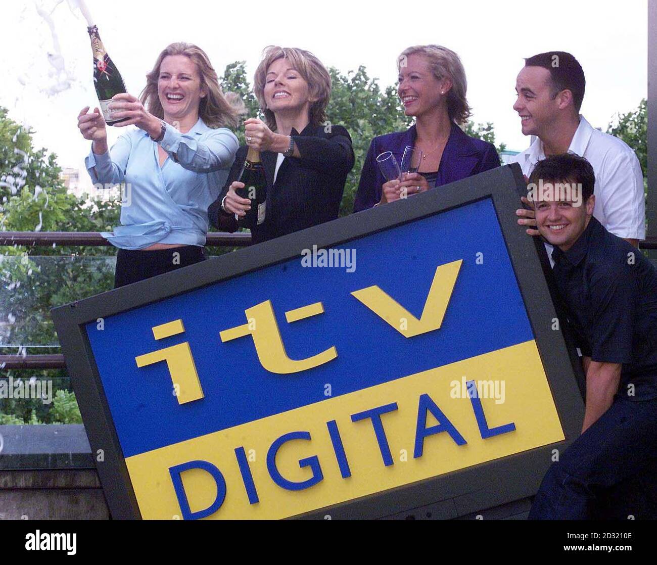 Top telly stars (from L) Gabby Yorath, Mary Nightingale Tracy Shaw and ...