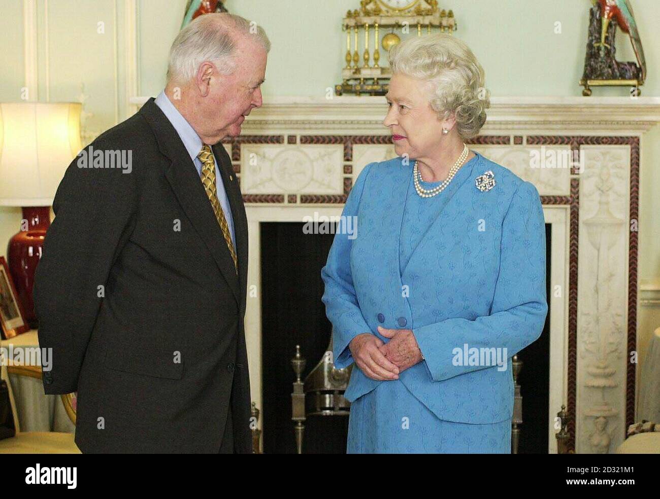 Queen Elizabeth II meets the Governor General of Australia Sir William ...