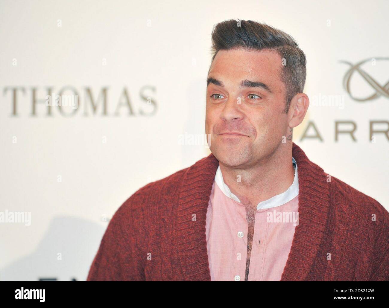 Singer Robbie Williams at the launch of Farrell, the brand inspired by ...