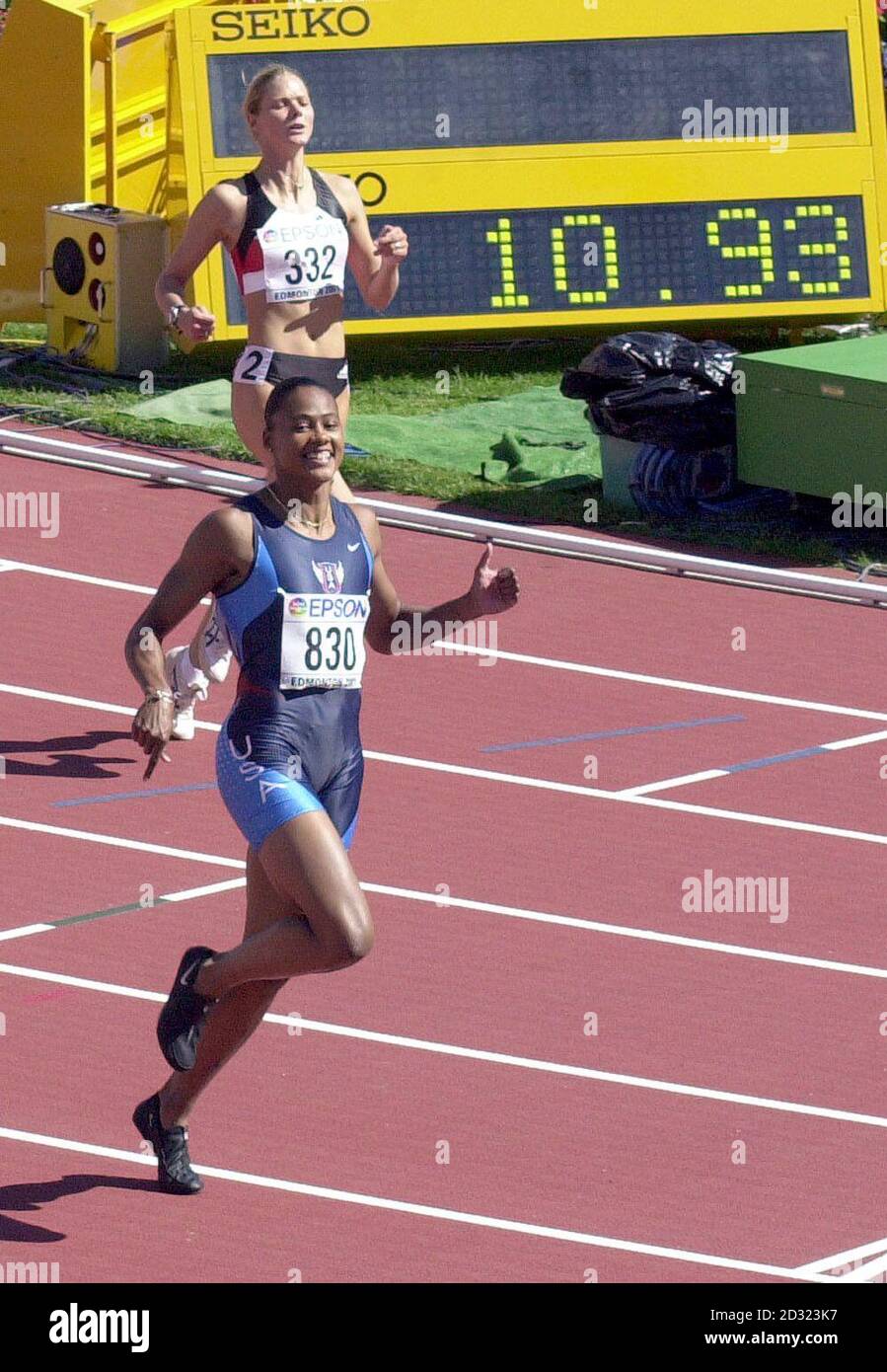 World athletics marion jones hi-res stock photography and images - Alamy