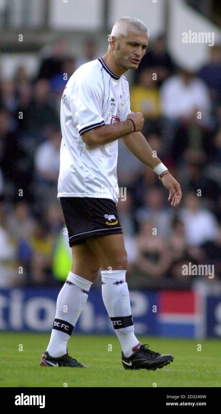 Derby's Fabrizio Ravanelli during the friendly game at Pride Park ...