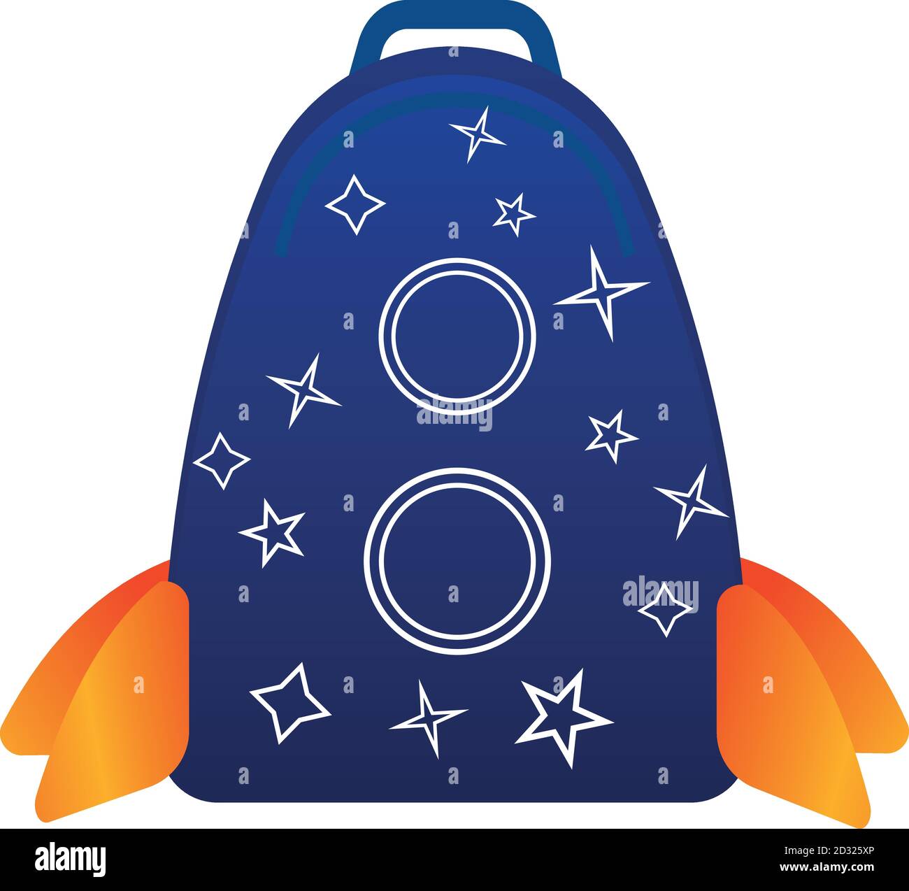 Sky star backpack icon. Cartoon of sky star backpack vector icon for ...