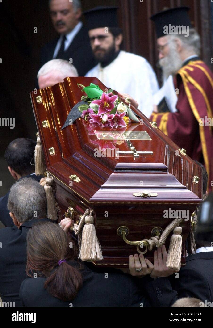Greek orthodox funeral coffin in hi-res stock photography and images ...