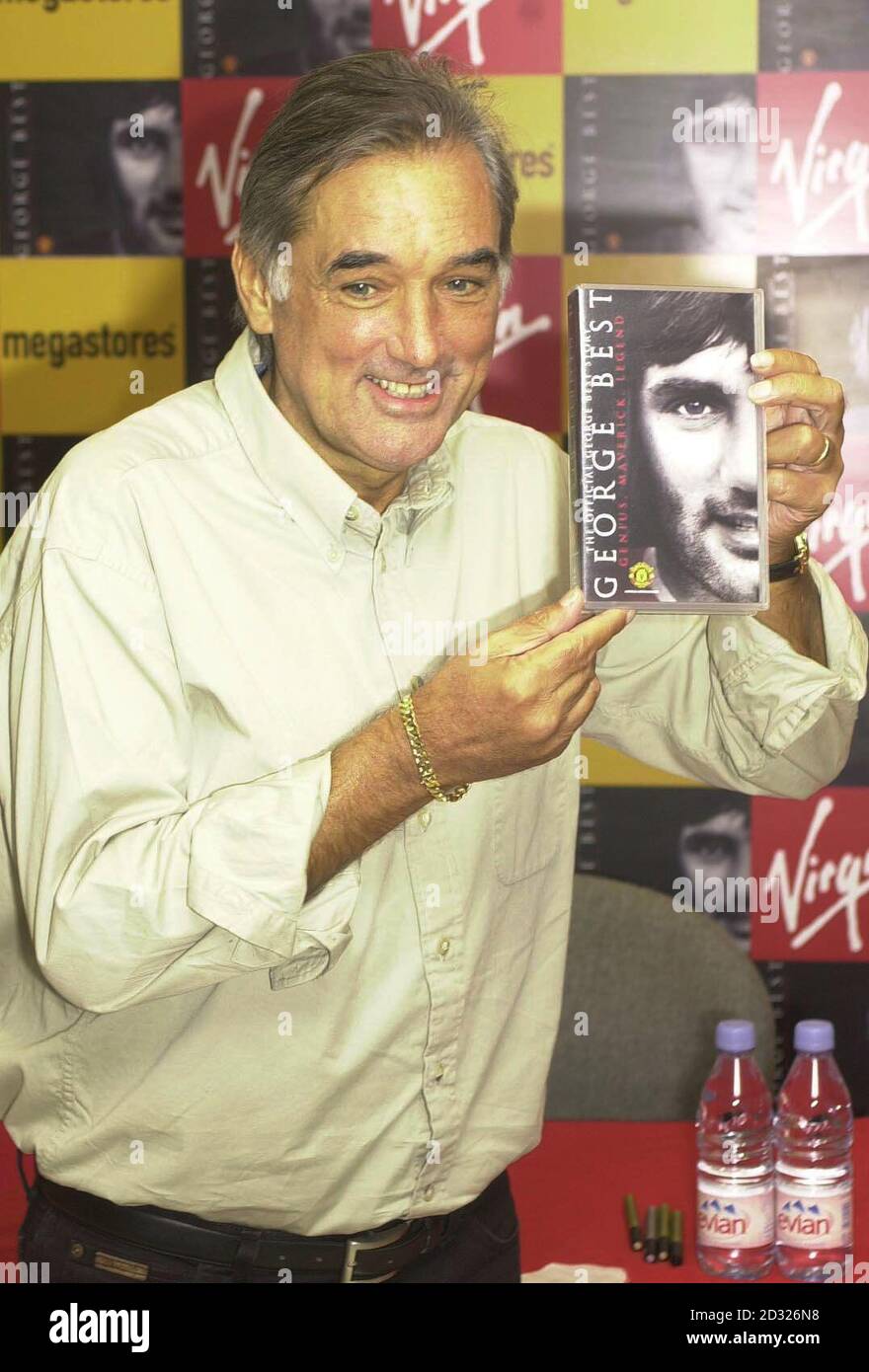 Football legend George Best at the Virgin Megastore in Piccadilly ...