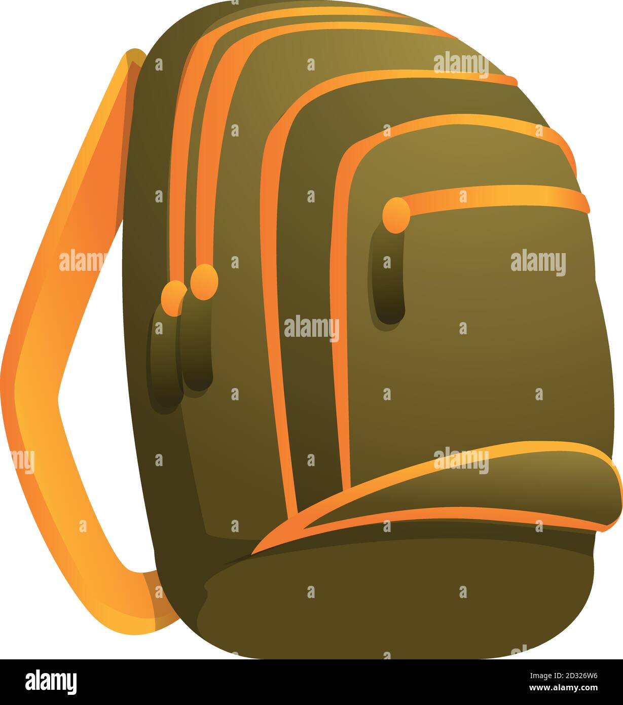 Camo backpack icon. Cartoon of camo backpack vector icon for web design ...