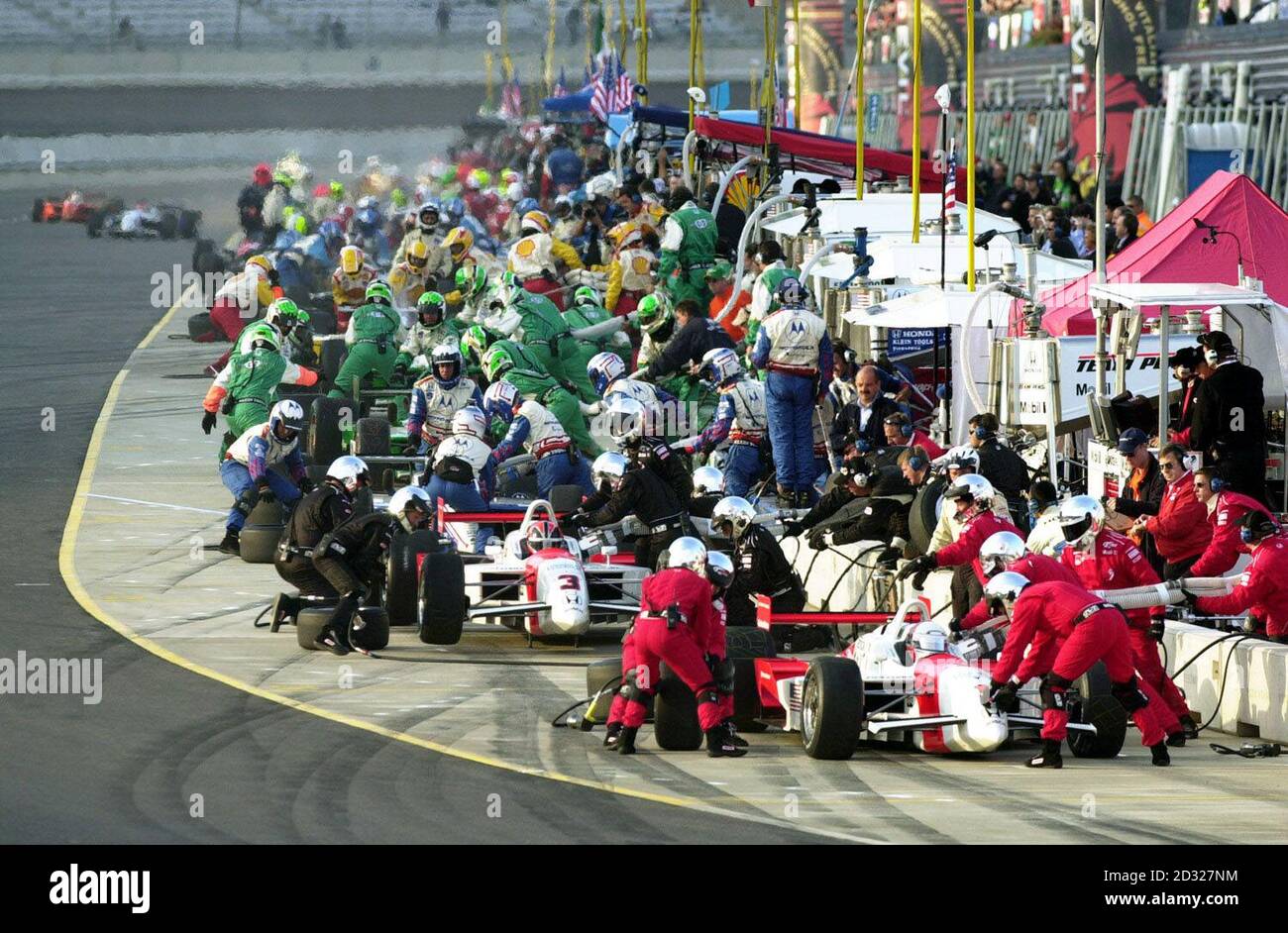 Pit stops progress cart fedex championship race rockingham motor ...