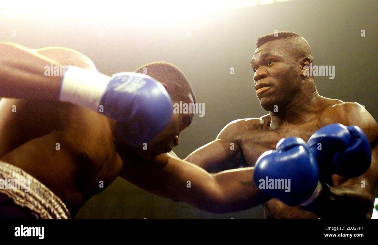 Great Britain's Herbie Hide (R) in action against Zambia's Joseph ...
