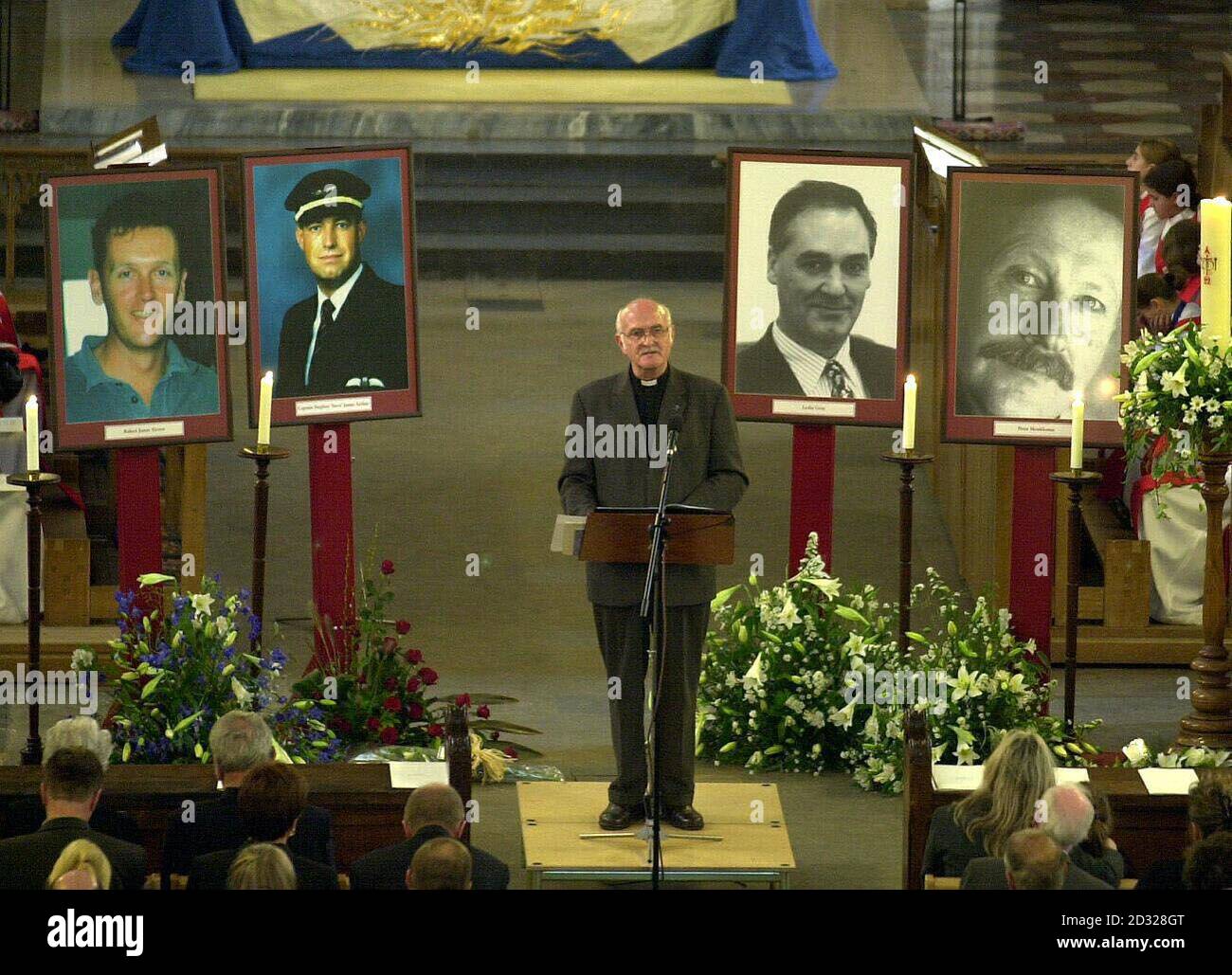 Rev Miles Mitson, Chaplain to the British Transport Police making the ...
