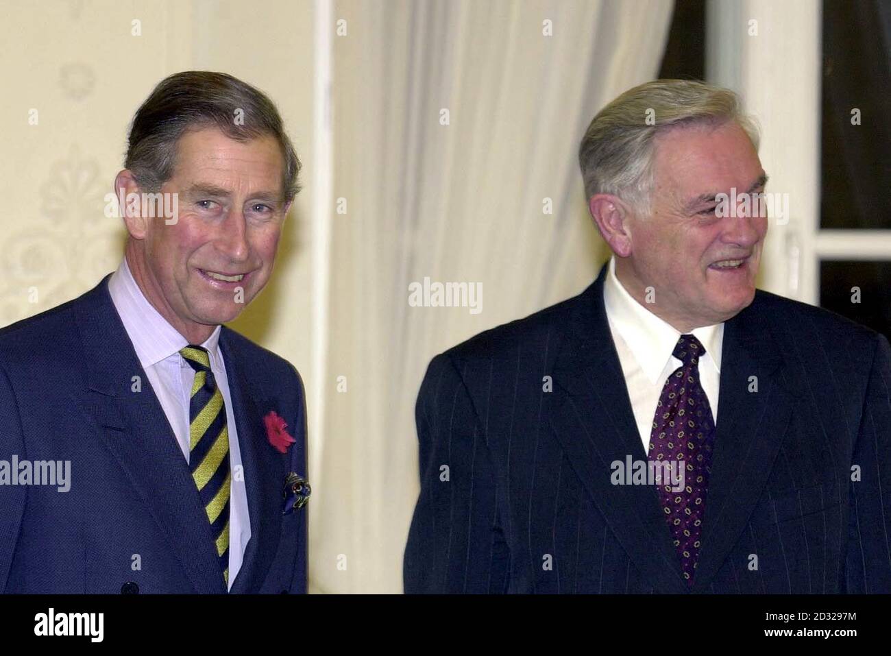 The Prince of Wales with President Adamkus, in the Presidential Palace ...