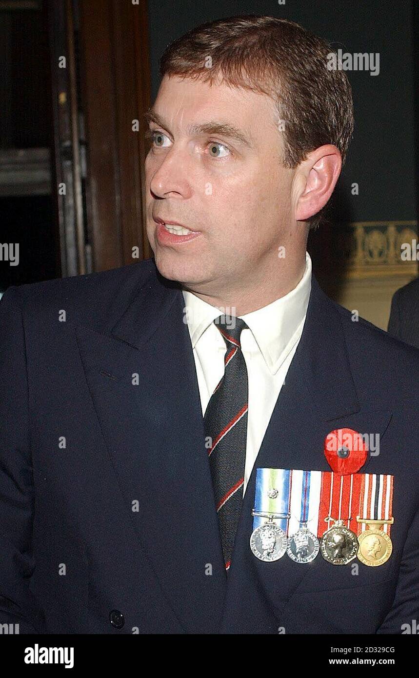 The Duke of York, arrives at The Royal Albert Hall, Kensington, London ...