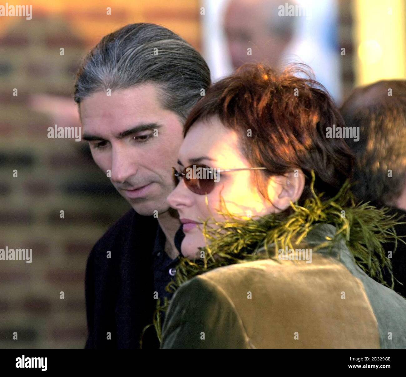 Damon Hill with his wife Georgie at the the service of thanksgiving ...