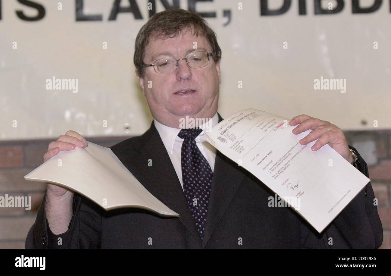 Michael Hurley, Inspector of the Public Inquiry which opened at Hythe ...