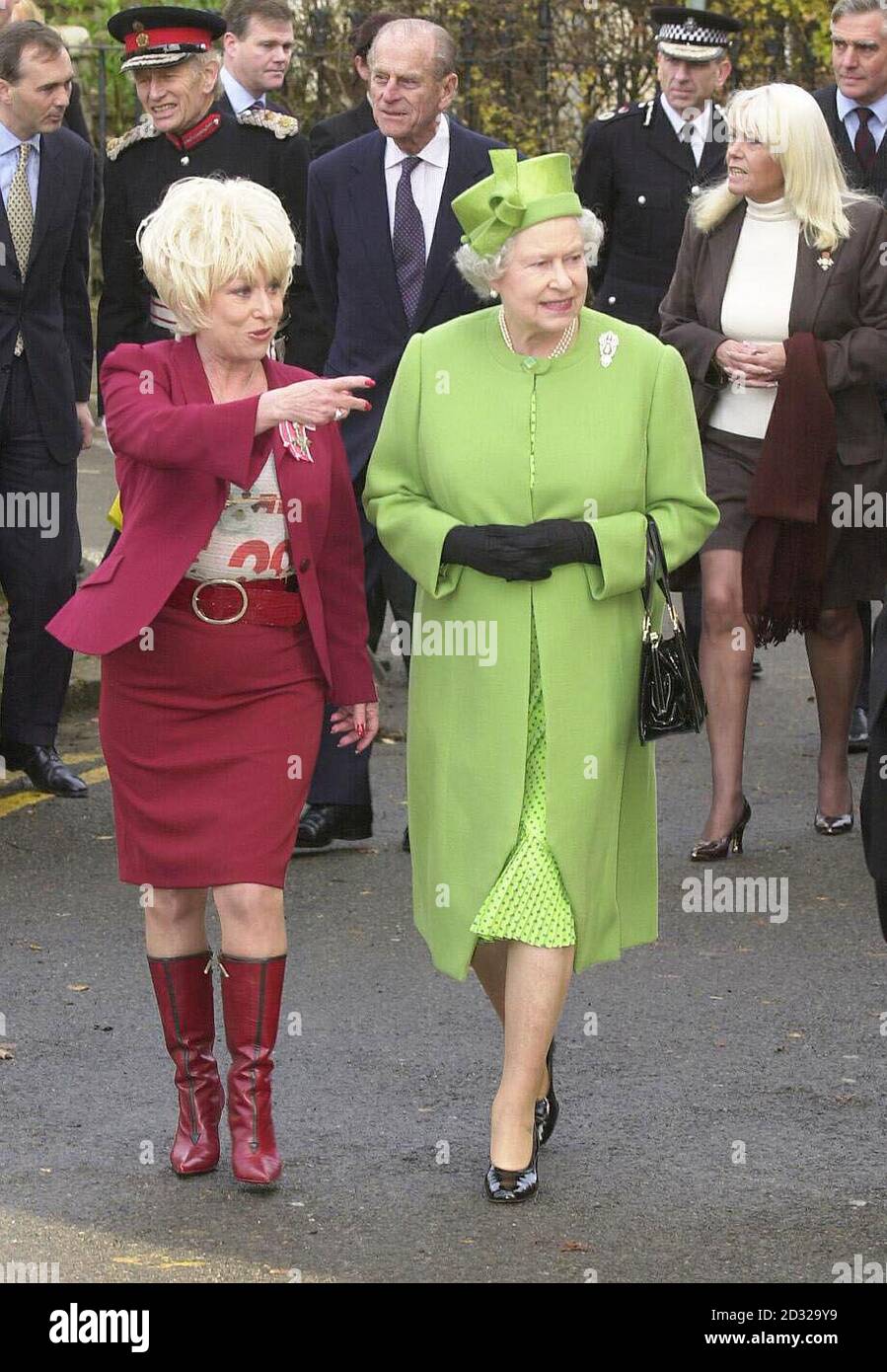 Queen Elizabeth II and the Duke of Edinburgh during their visit, to ...