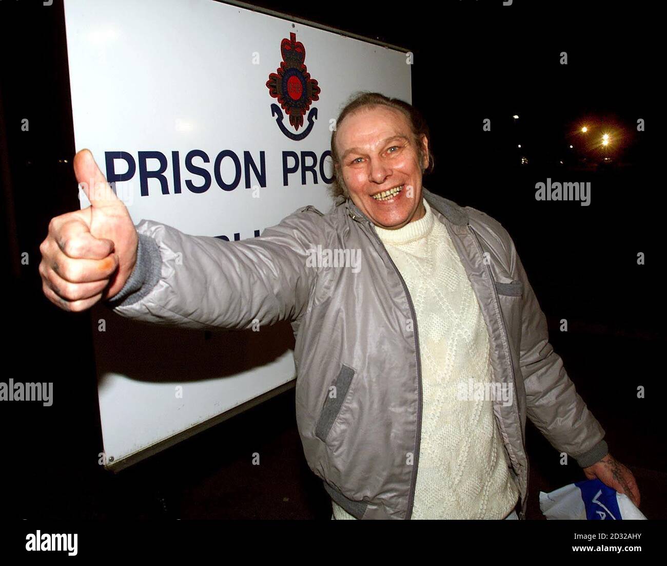 Donald Pendleton leaves Garth Prison, Leyland, Lancashire, after being ...
