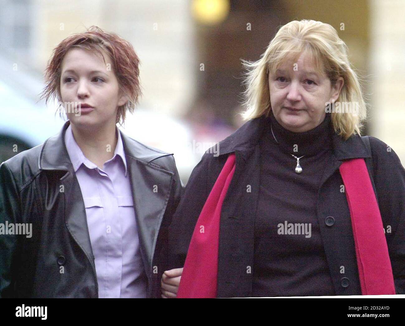 Carol Dent (R) mother of Leukaemia sufferer Kelly Dent and her sister ...