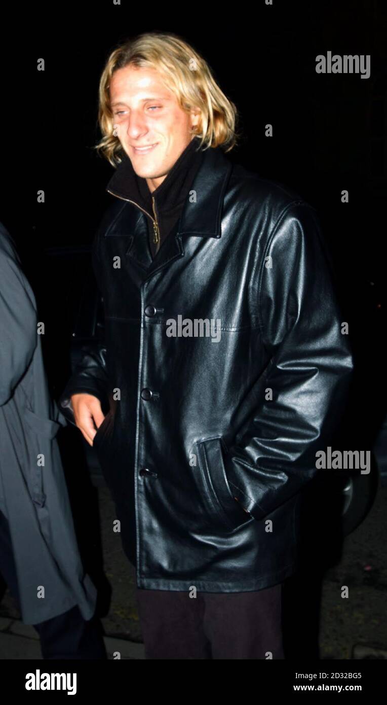 New Manchester United new signing Diego Forlan, arriving for a ...