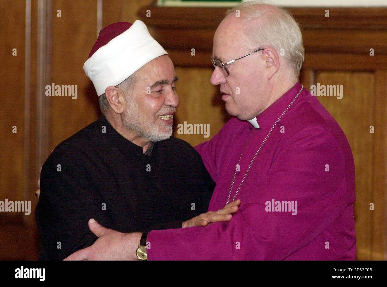 The Grand Imam of al-Azhar al-Sharif, Dr Mohamed Sayed Tantawy (left ...