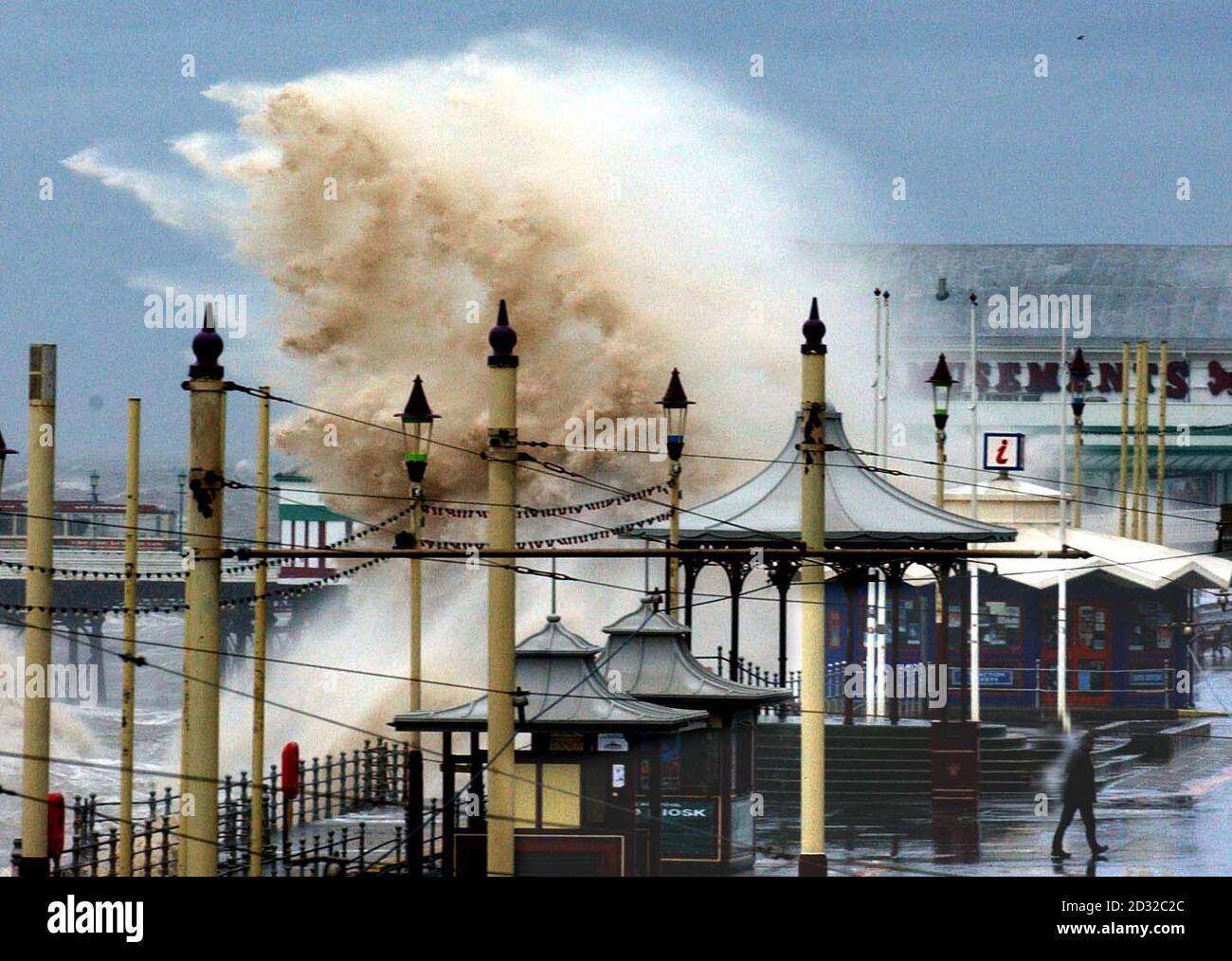 Blackpool pier damage hi-res stock photography and images - Alamy