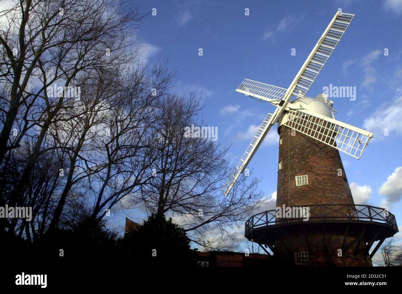Sunshine at Green's Mill in Nottingham after a day of blustery showers ...