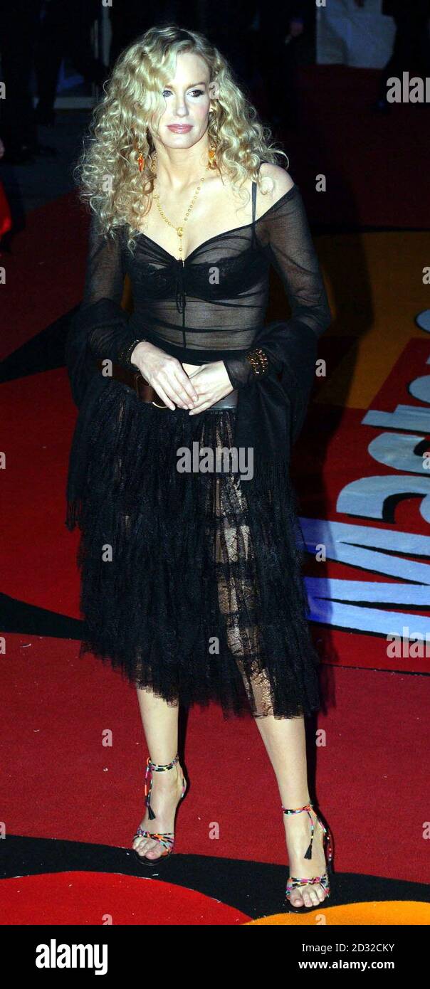 Actress Daryl Hannah, arriving for The BRIT Awards 2002, at London's ...